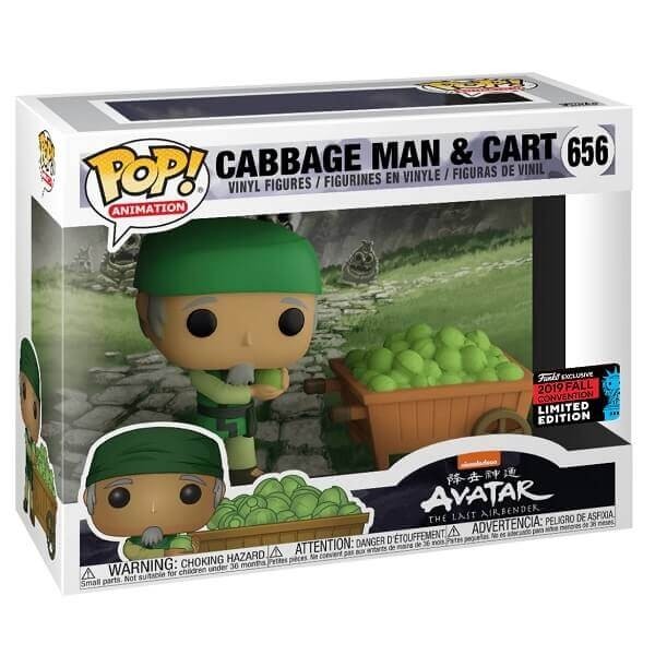 Funko POP Animation Avatar The Last Airbender - Cabbage Man & Cart 656 ...